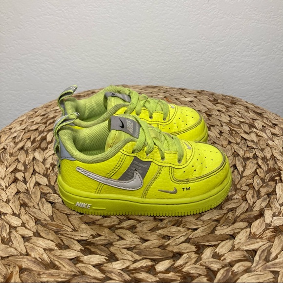 Nike | Shoes | Nike Air Force Lv8 Utility Low Yellow Neon | Poshmark